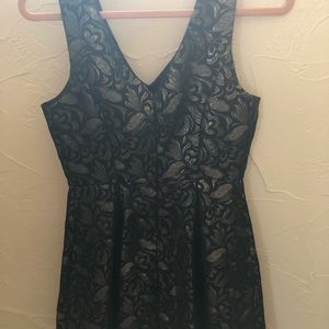 one clothing | Dresses | One Clothing Black And Silver Midi Dress ...